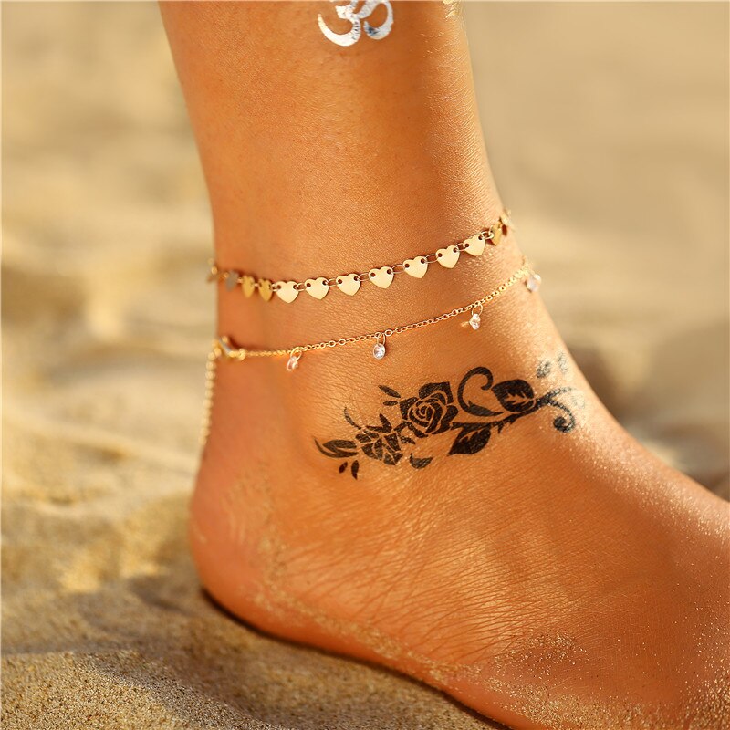 Victoria’s Vogue Multiple Vintage Anklets For Women Bohemian Ankle ...
