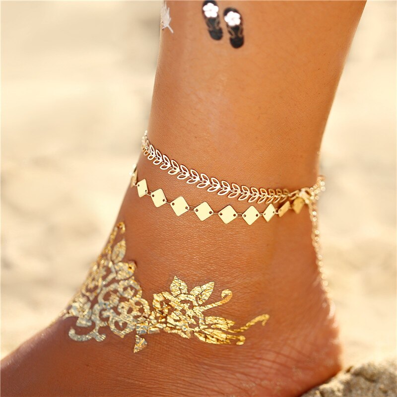 Victoria’s Vogue Multiple Vintage Anklets For Women Bohemian Ankle ...
